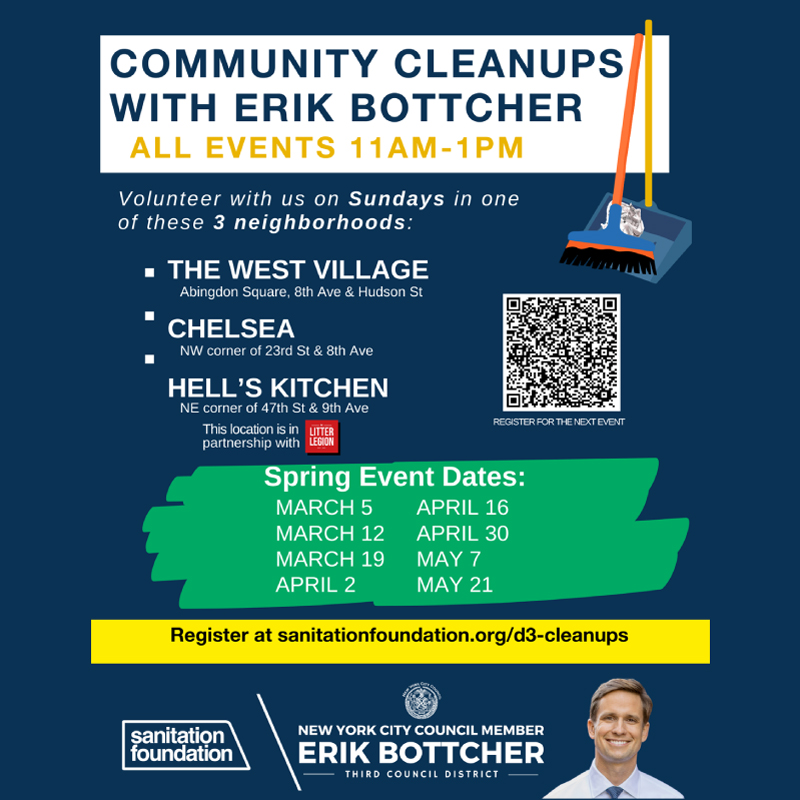 Community Cleanups - Multiple Dates | Greenwich Village Chelsea Chamber ...